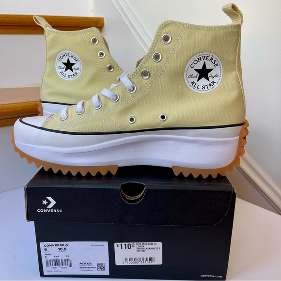 Converse | Shoes | Nwt Converse Run Star Hike Platform Lemon Drop High ...